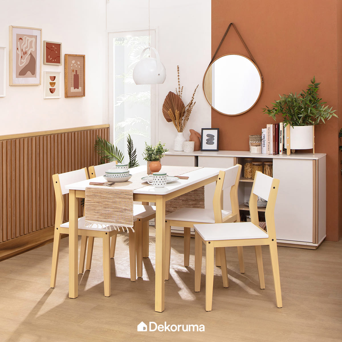 Makeover Ruang Makan dan Ruang Keluarga dengan Gaya Japandi - Ranah Rumah