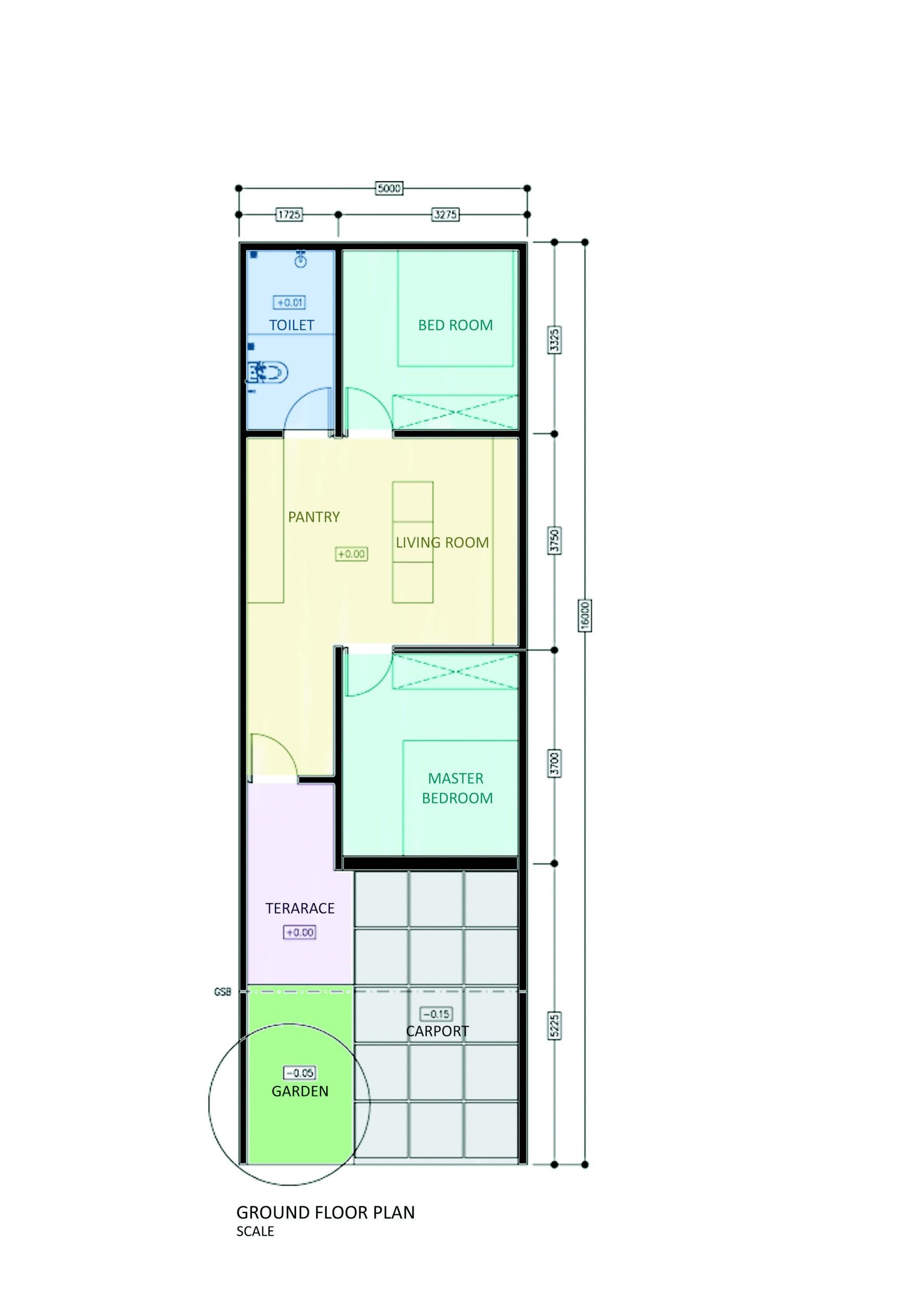 Rancangan Desain Meningkat Rumah 21/80m² beserta Denah Ruang - Ranah Rumah