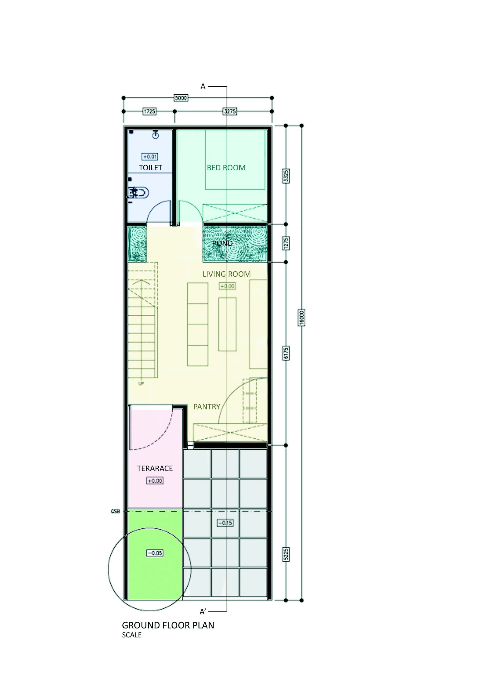 Rancangan Desain Meningkat Rumah 21/80m² beserta Denah Ruang - Ranah Rumah